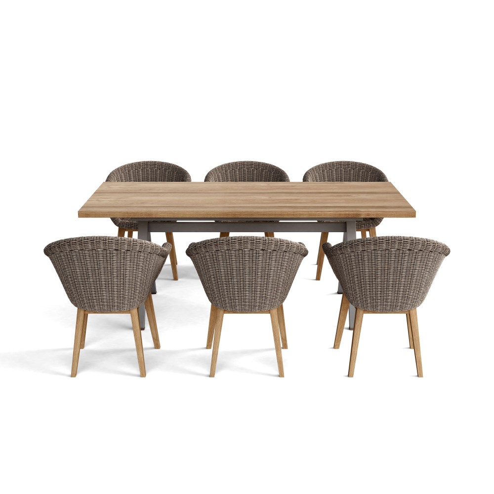 Anderson Teak 7-pc Alura Padua Dining Table Set | Home Furniture and Patio